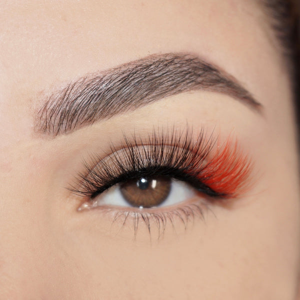 EXOTIC- Red Colored Faux Mink Eyelash – MYLASHXO